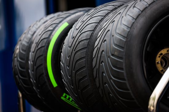 Pirelli Intermediate Tyres During Formula 1 Editorial Stock Photo ...