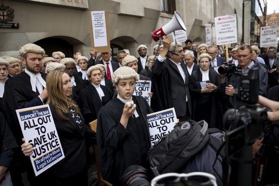 Junior Barrister Giving Speech Outside Old Editorial Stock Photo ...
