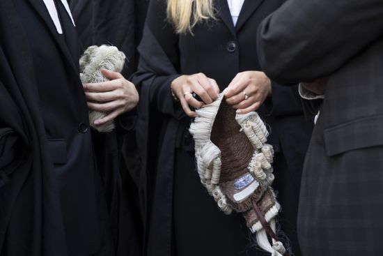 Criminal Barristers Seen Holding Their Wigs Editorial Stock Photo ...