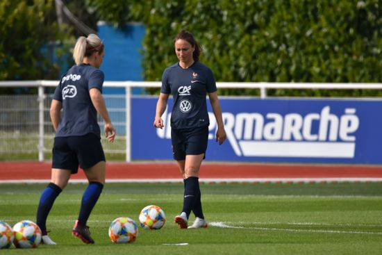 Gaetane Thiney During Training Session Womens Editorial Stock Photo ...