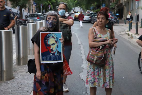 Demonstrators Gather Outside British Embassy Athens Editorial Stock ...