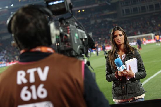 Sara Carbonero Arevalo Tv Reporter Telecinco Editorial Stock Photo ...