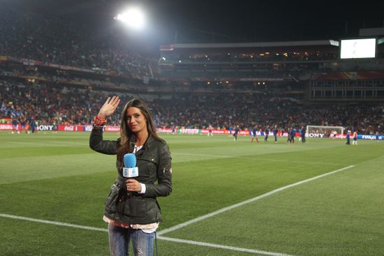 Sara Carbonero Arevalo Tv Reporter Telecinco Editorial Stock Photo ...