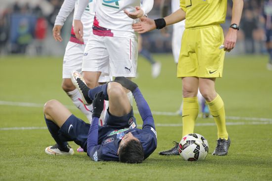 Javier Matias Pastore Psg On Floor Editorial Stock Photo - Stock Image ...
