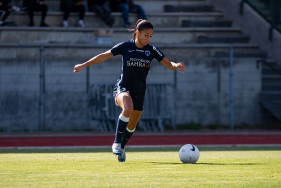 Claire Savin Paris Fc Controls Ball Editorial Stock Photo - Stock Image ...