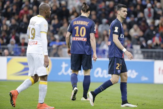 Zlatan Ibrahimovic Psg Javier Matias Pastore Editorial Stock Photo ...