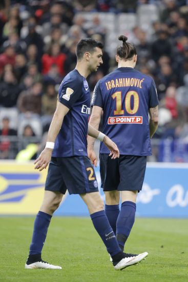 Javier Matias Pastore Psg Zlatan Ibrahimovic Editorial Stock Photo ...