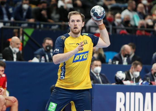 Albin Lagergren Sweden During Ehf Mens Editorial Stock Photo - Stock ...