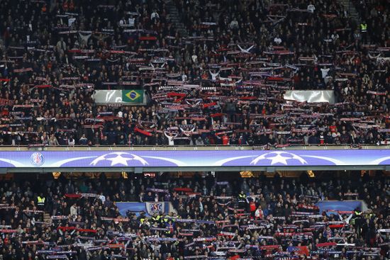 Ultra Psg Supporters Stands Celebrated Goal Editorial Stock Photo ...