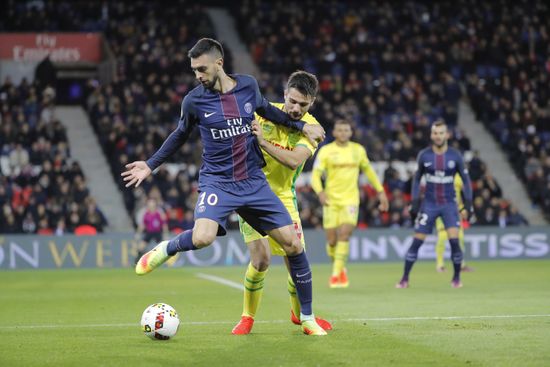 Javier Matias Pastore Psg Leo Dubois Editorial Stock Photo - Stock ...