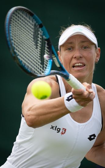 Belgian Yanina Wickmayer Pictured Action During Editorial Stock Photo ...