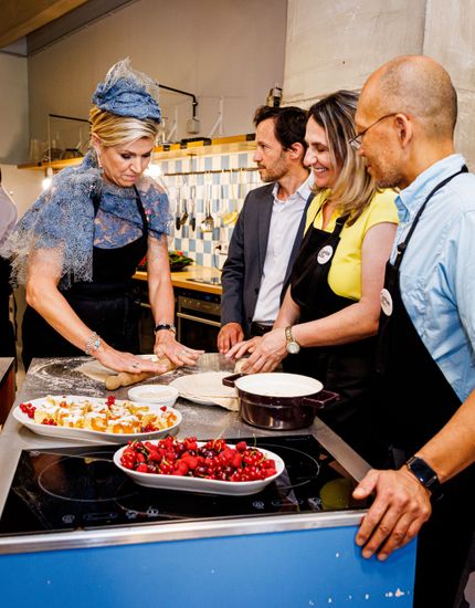 King Willemalexander Queen Maxima Kitchen During Editorial Stock Photo ...