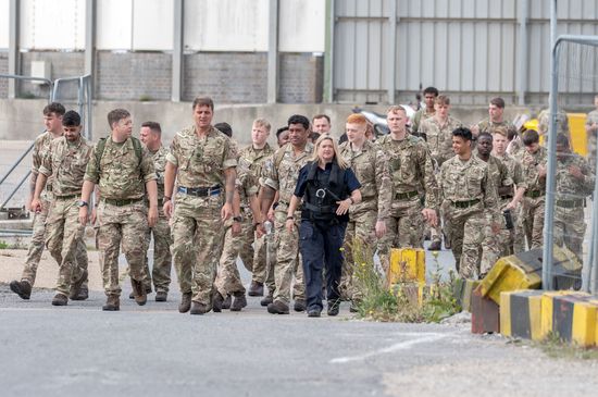 Members British Army Border Force Official Editorial Stock Photo ...