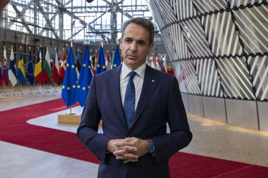 Kyriakos Mitsotakis Prime Minister Greece Seen Editorial Stock Photo ...