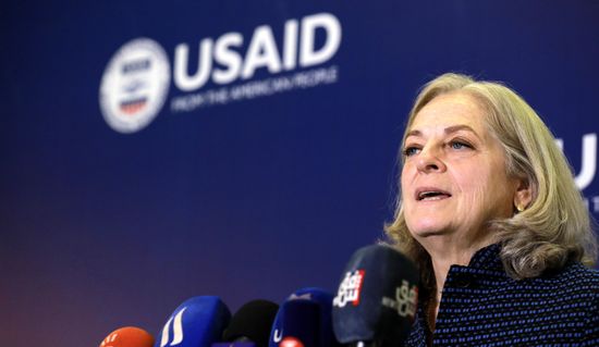 Alina Romanowski Us Ambassador Iraq Speaks Editorial Stock Photo ...