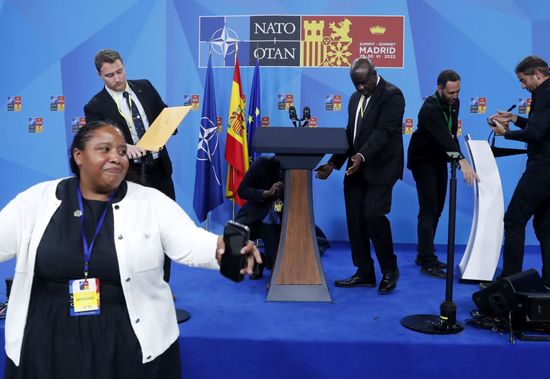 Us Delegation Staff Changes Lectern Prior Editorial Stock Photo - Stock ...