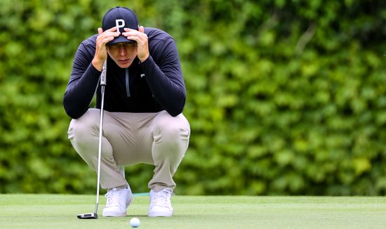 Matthew Schmid Lines Putt On 16th Editorial Stock Photo - Stock Image ...