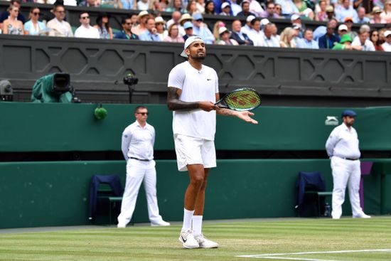 Nick Kyrgios Arguing Umpire During His Editorial Stock Photo - Stock ...