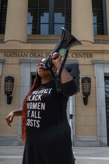 Activist Porsche Queen Miller Activist Demand Editorial Stock Photo ...
