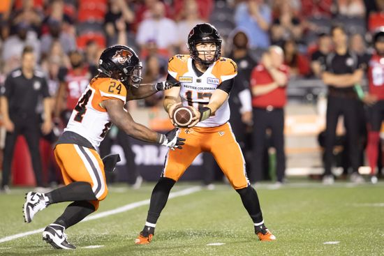 Bc Lions Quarterback Nathan Rourke 12 Editorial Stock Photo - Stock ...