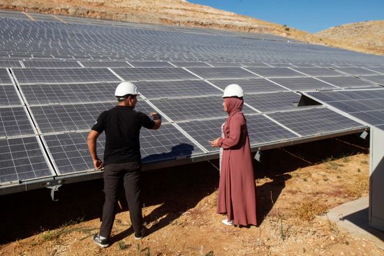 Palestinian Engineers Work Workshop Generate Electric Editorial Stock ...