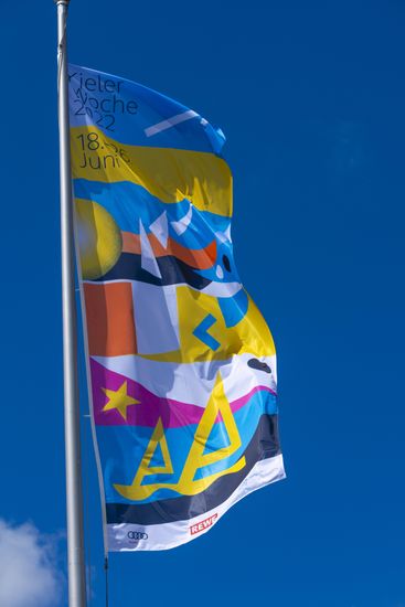 Official Flag Kiel Week 2022 Colourful Editorial Stock Photo - Stock ...