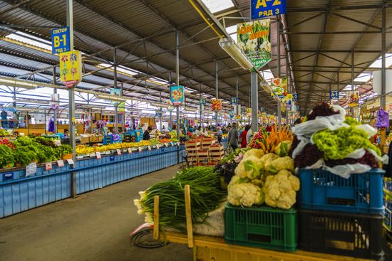 Central Market Kaliningrad Stalls Traders Food Editorial Stock Photo ...