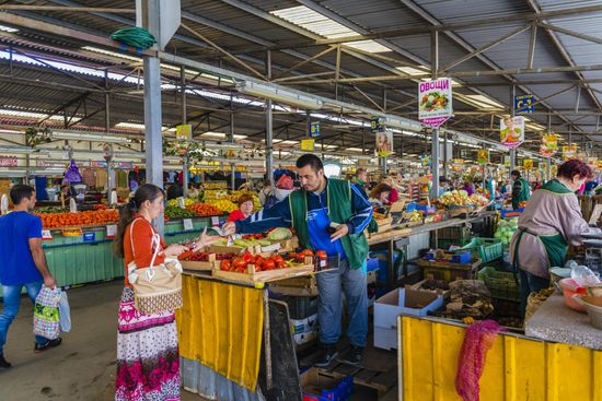Kaliningrad Central Market Stalls Traders Food Editorial Stock Photo ...