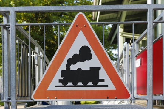 Traffic Sign Traffic Sign Train Railway Editorial Stock Photo - Stock ...