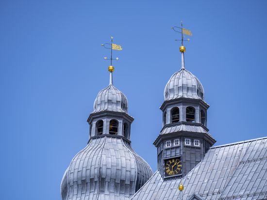 Bell Tower Left Ridge Turret Marktkirche Editorial Stock Photo - Stock ...
