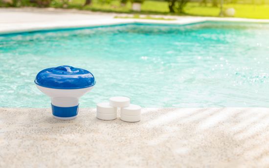 Pool Float Chlorine Tablets Close Float Editorial Stock Photo - Stock ...