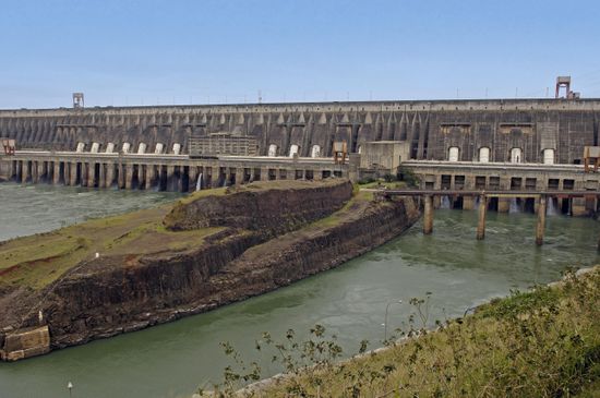 Back Dam Turbine Feeders Itaipu Power Editorial Stock Photo - Stock ...