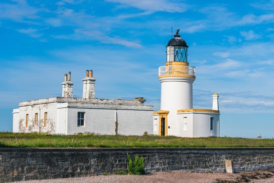 Chanonry Lighthouse On Black Isle Chanonry Editorial Stock Photo ...