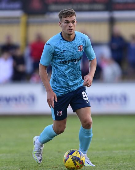 Archie Collins Exeter City During Pre Editorial Stock Photo - Stock ...