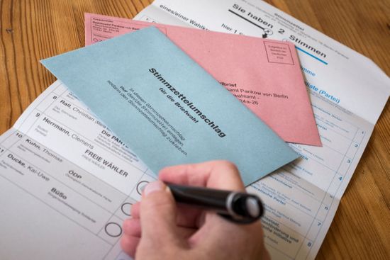 Absentee Ballot Documents Ballot Papers Federal Editorial Stock Photo ...