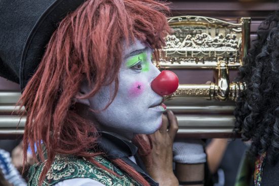 Group Fellow Clowns Friends Family Accompany Editorial Stock Photo ...