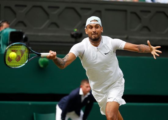 Nick Kyrgios Aus Plays Forehand Brandon Editorial Stock Photo - Stock ...