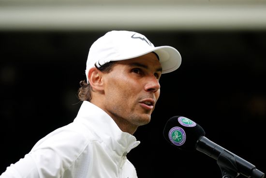 Rafael Nadal Esp Smiling During His Editorial Stock Photo - Stock Image ...