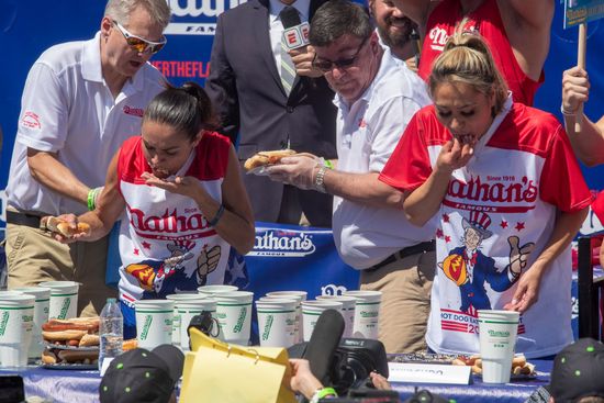 Top Female Competitive Eaters Michelle Lesco Editorial Stock Photo ...