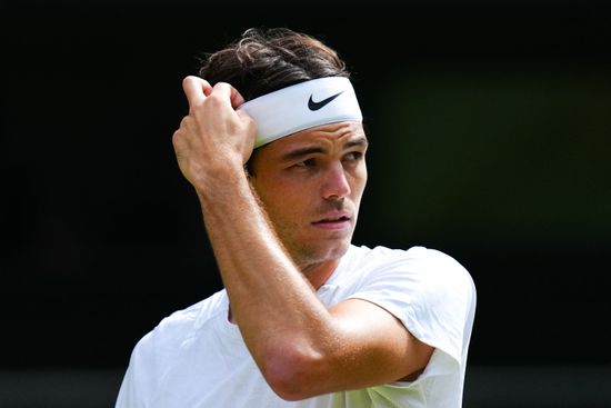Taylor Fritz During His Quarterfinal Match Editorial Stock Photo ...