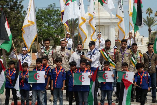 Palestinian Scout Bands Parade During Scouting Editorial Stock Photo ...