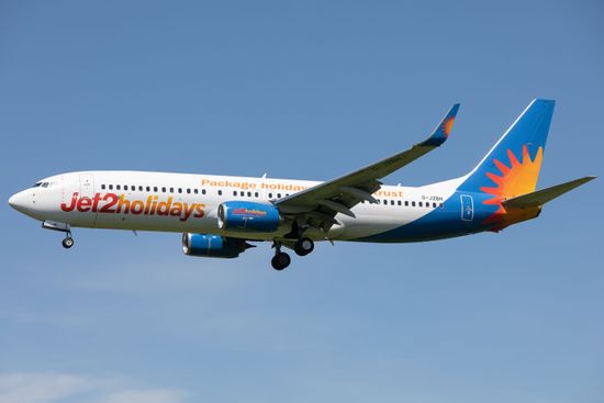 Jet2 Holidays Boeing 737 Lands Newcastle Editorial Stock Photo - Stock ...