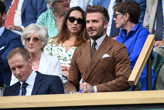 David Beckham Mother Sandra West Sit Editorial Stock Photo - Stock ...