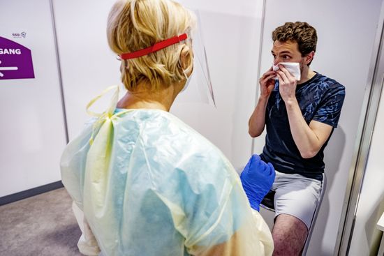 People Being Tested Corona By Ggd Editorial Stock Photo - Stock Image ...