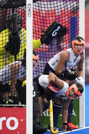 Japans Players Defend Penalty Corner During Editorial Stock Photo ...