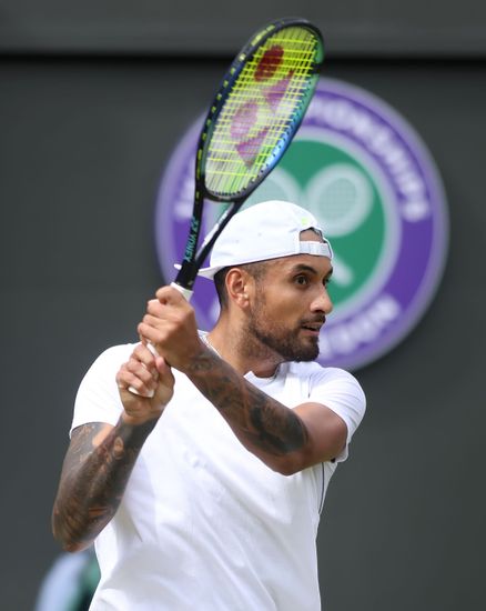 Nick Kyrgios Aus Action During His Editorial Stock Photo - Stock Image ...