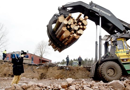 Timber On Kisa Sweden Storm Gudrun Editorial Stock Photo - Stock Image ...