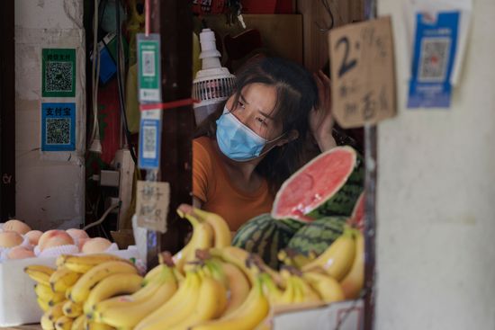 Woman Sits Her Street Shop Selling Editorial Stock Photo - Stock Image ...