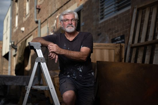 Artist Tim Guider Poses Photograph Petersham Editorial Stock Photo ...
