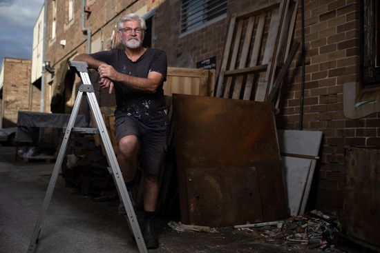 Artist Tim Guider Poses Photograph Petersham Editorial Stock Photo ...